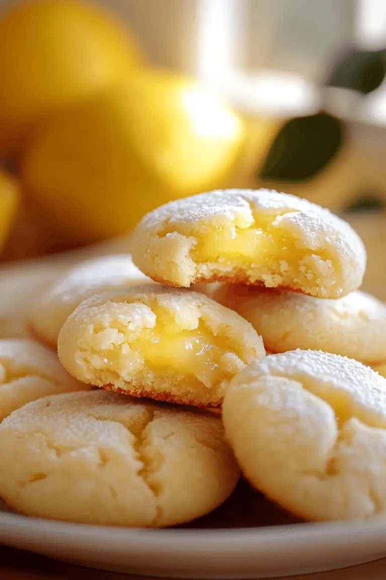 Stuffed Lemon Cookies | Easy, Tangy, and Creamy Recipe