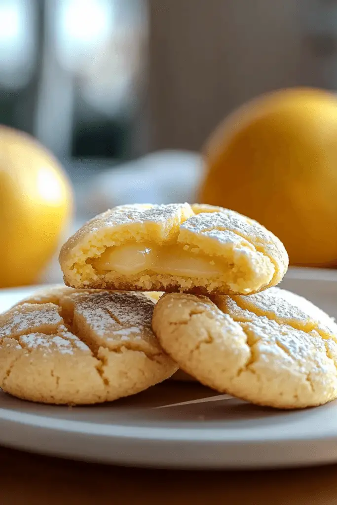 Stuffed Lemon Cookies | Easy, Tangy, and Creamy Recipe